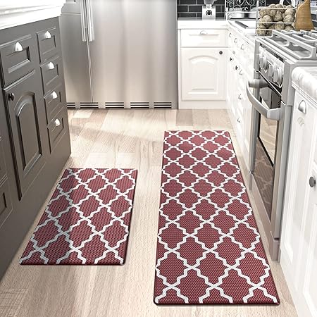 Amazon.com: KMAT Kitchen Mat [2 PCS] 0.47inch Cushioned Anti-Fatigue ...