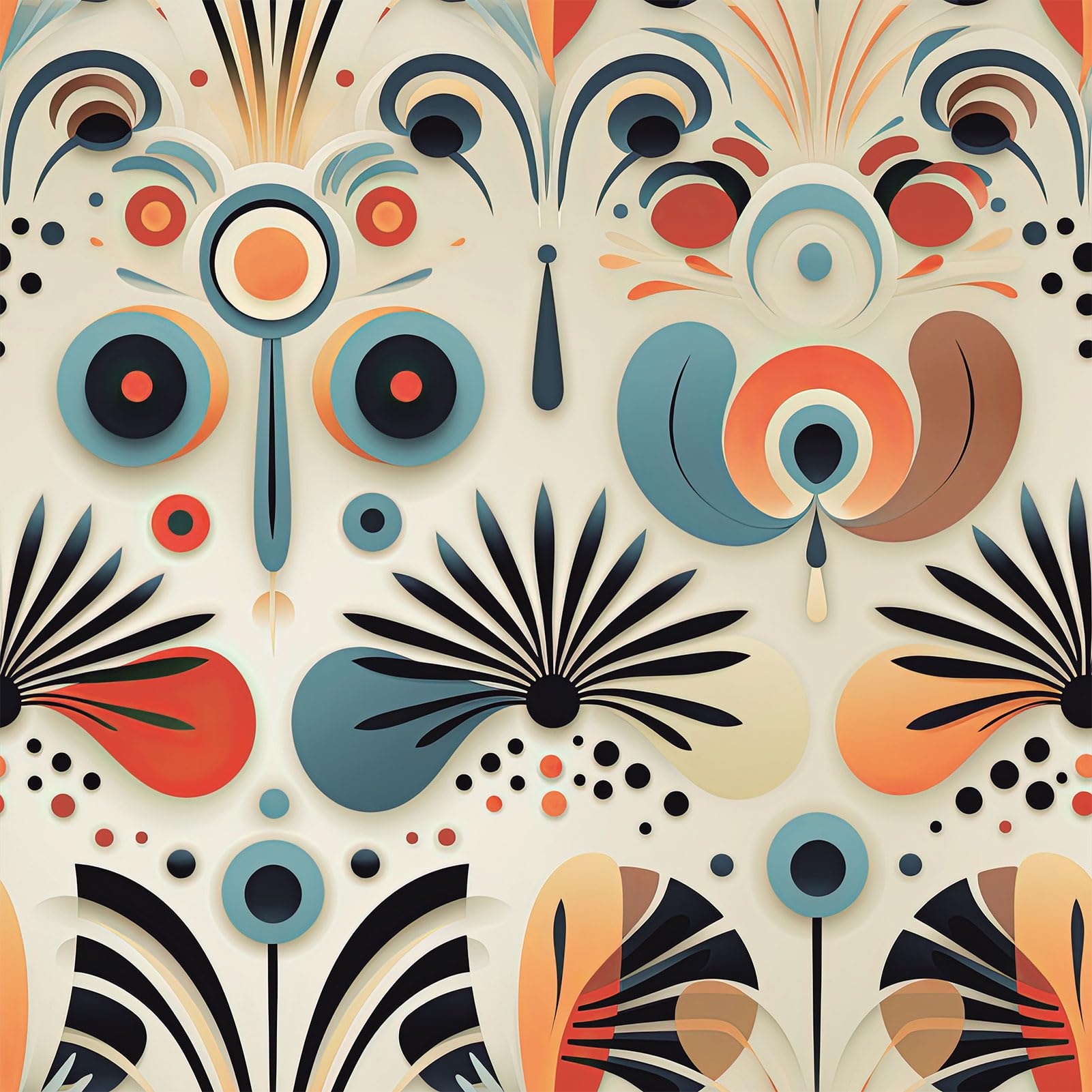 FLFK Boho Vintage Wallpaper Peel and Stick Removable Flower Shape ...