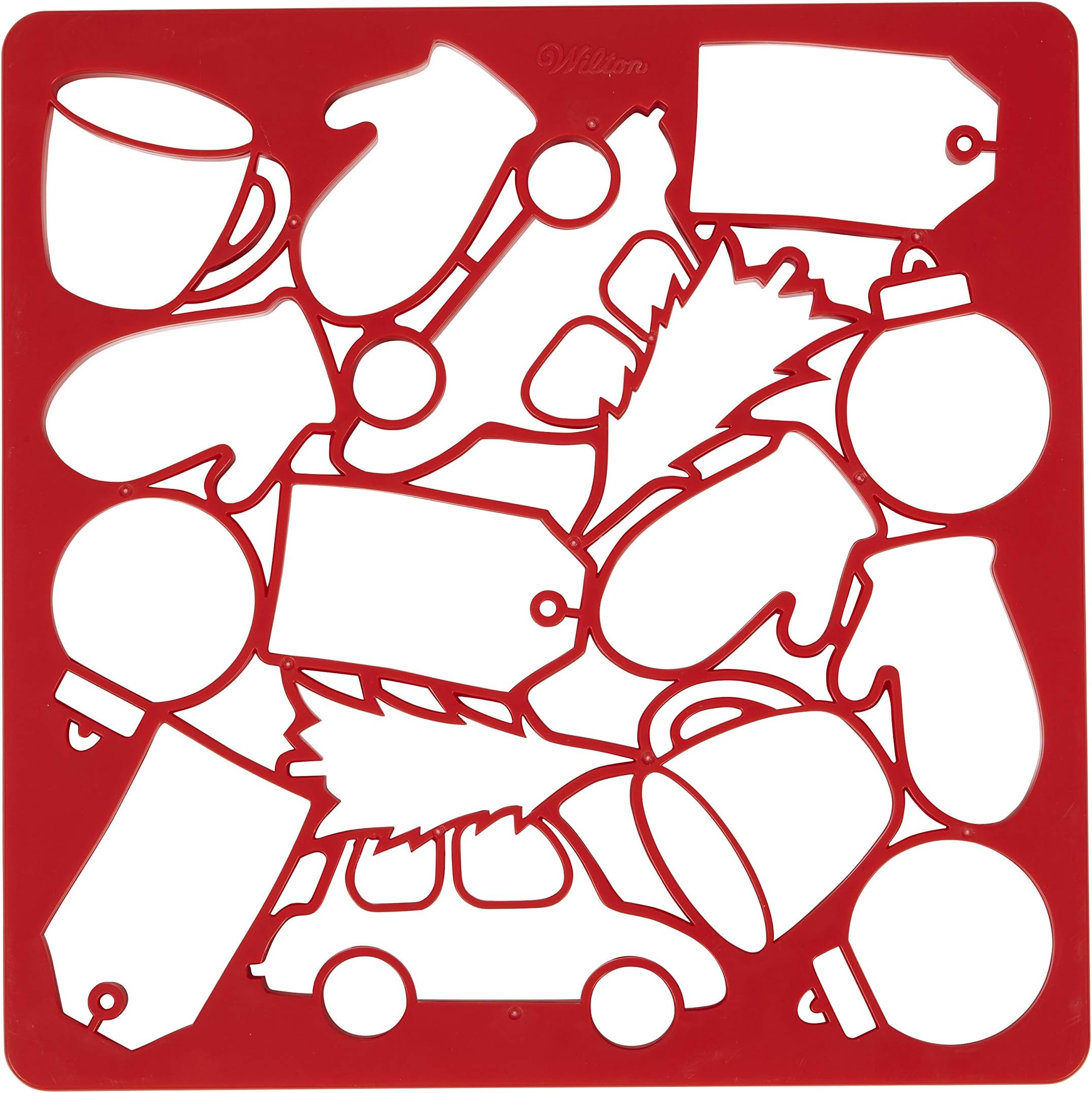 Amazon.com: Wilton Holiday Multi-Cookie Cutter Sheet, Red: Home & Kitchen