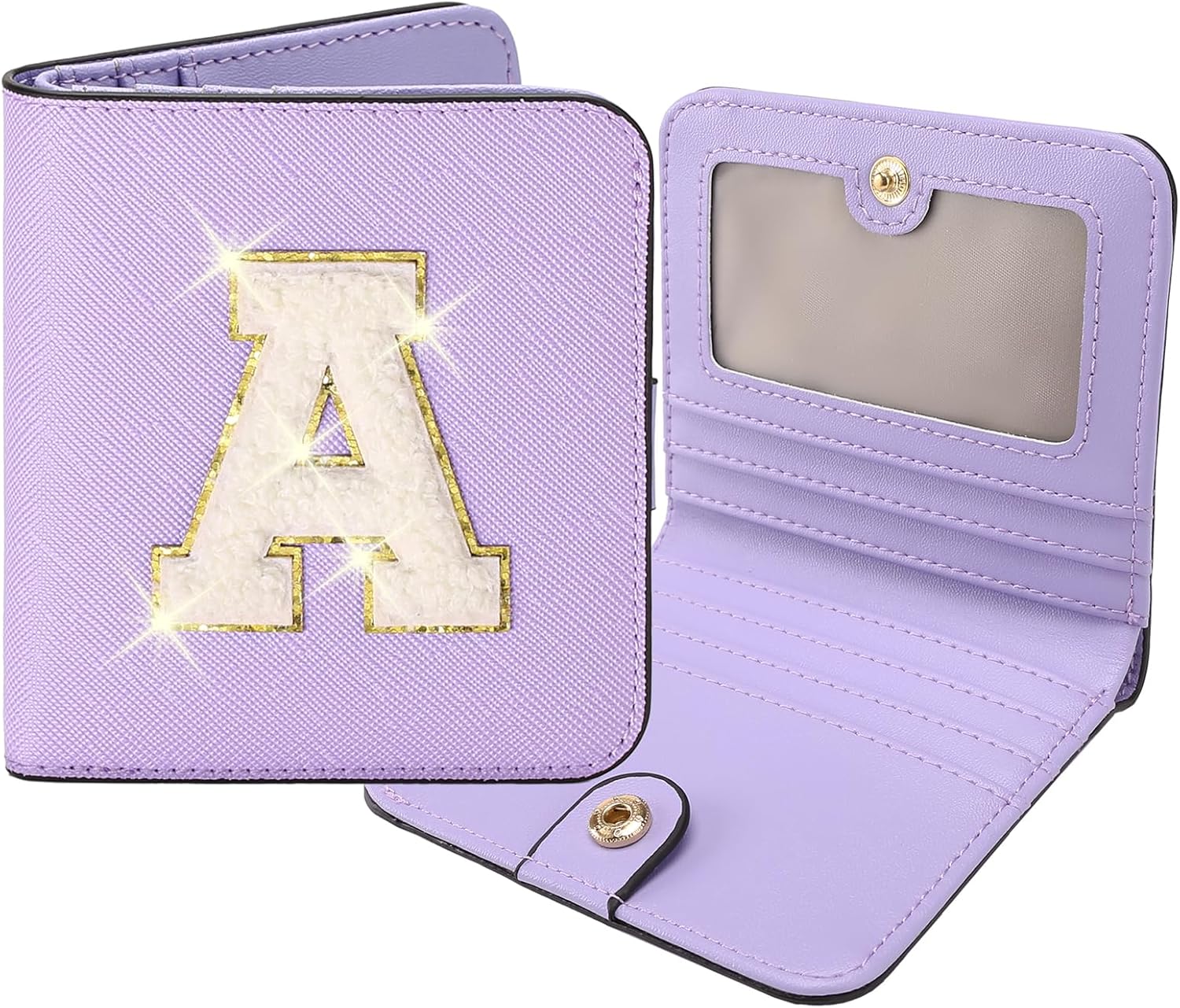 Amazon.com: RNIEGA Initial Wallet Women Small Teen Girl Gifts Trendy ...