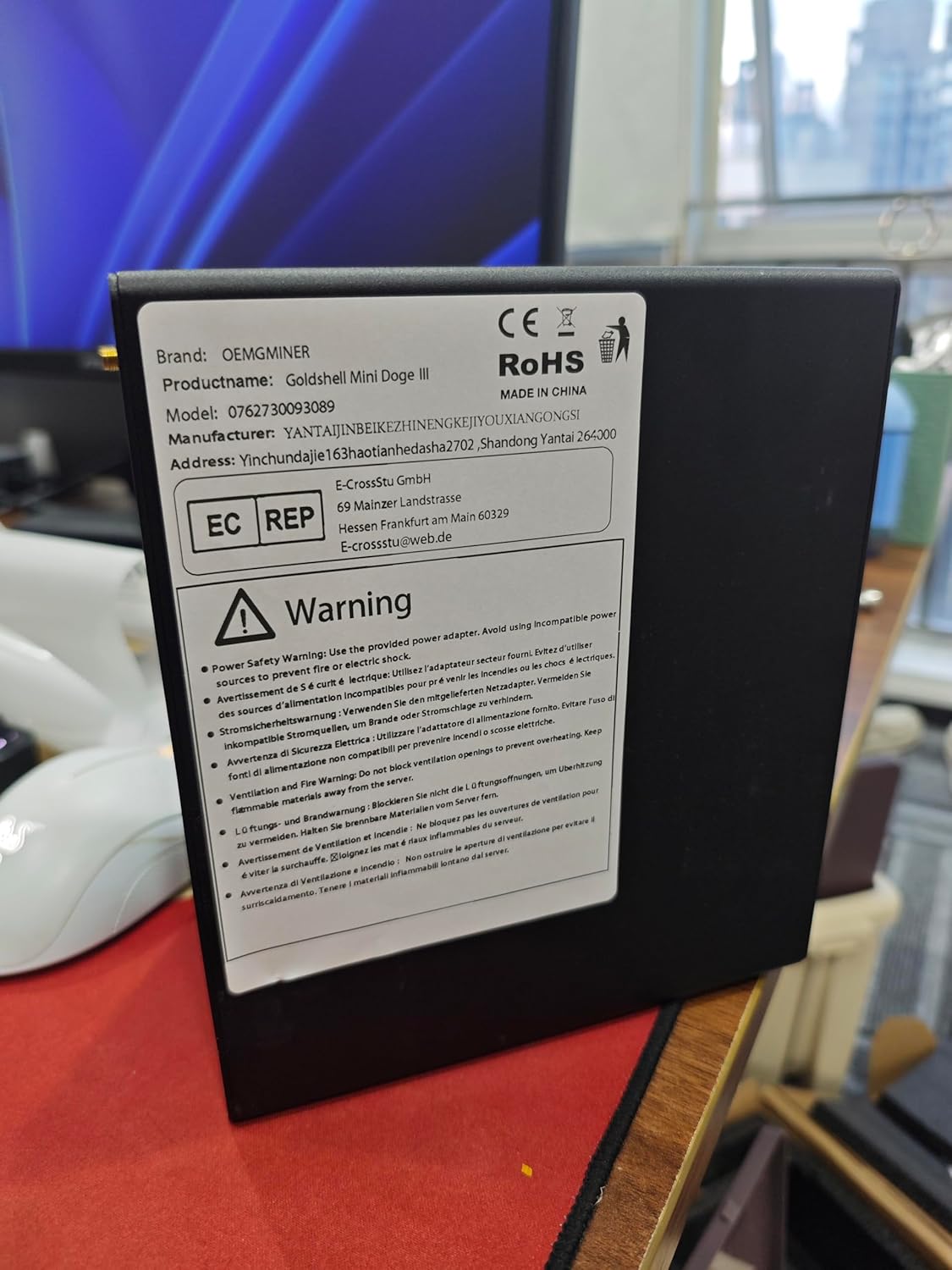 New Goldshell Mini Doge 3 Ⅲ Miner for Doge Coin & LTC Mini Doge 3 ASIC ...