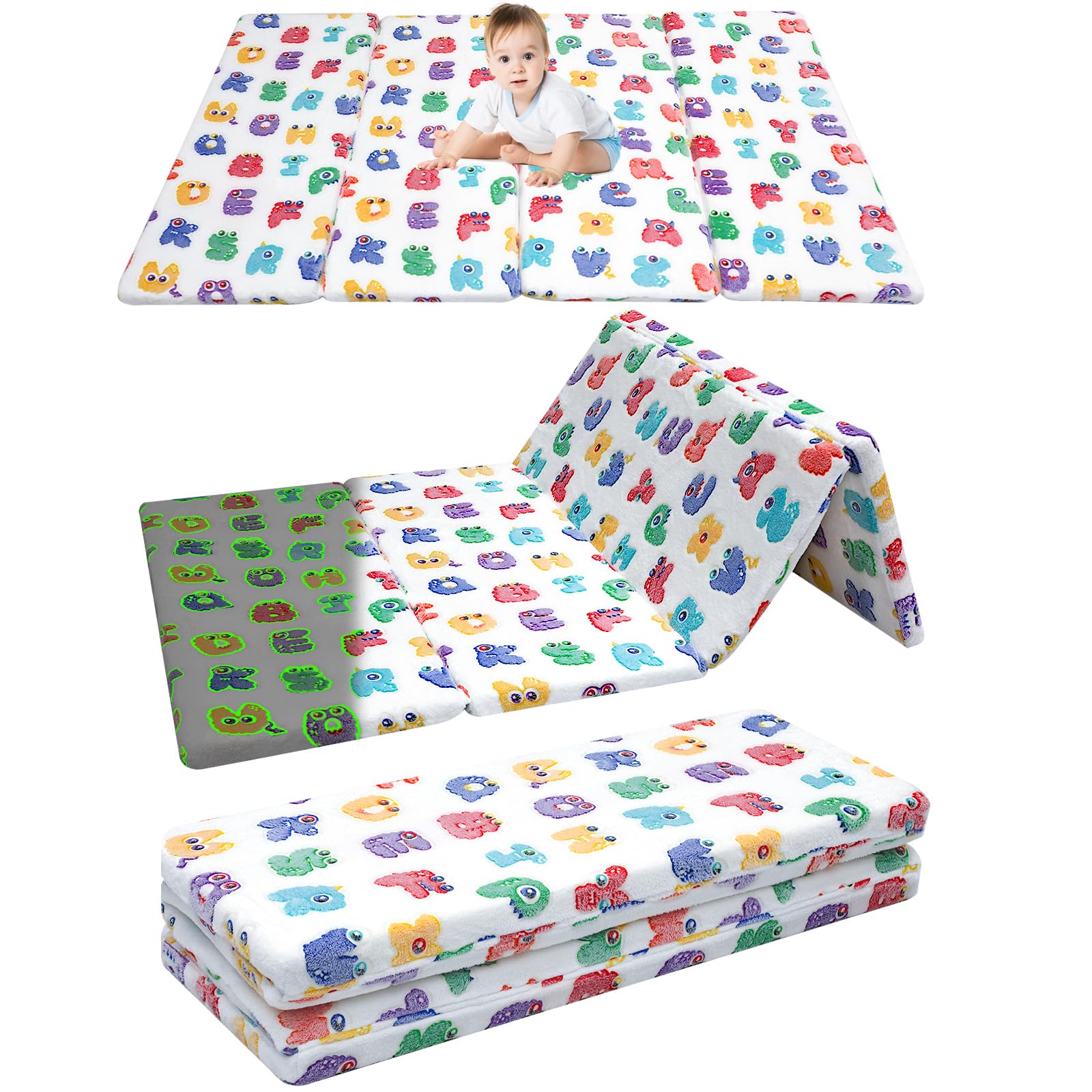 MeMoreCool Glow Foam Baby Play Mat Crawling Mat Baby Rug for Play Area ...