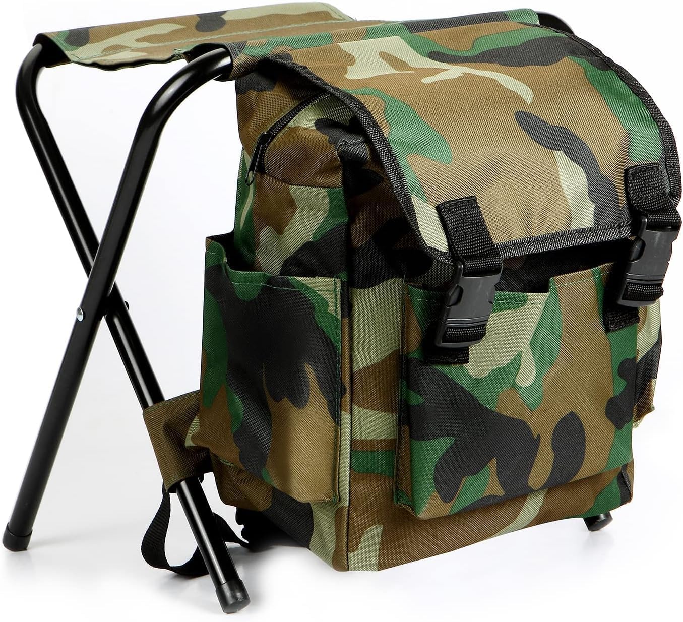 Amazon.com: YL traV Outdoor Backpack Chair Fishing Backpack with Stool ...