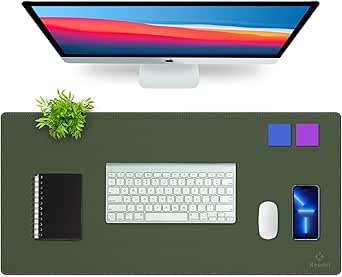 K KNODEL Sewing Leather Desk Mat, Large Mouse and Keyboard Pad ...