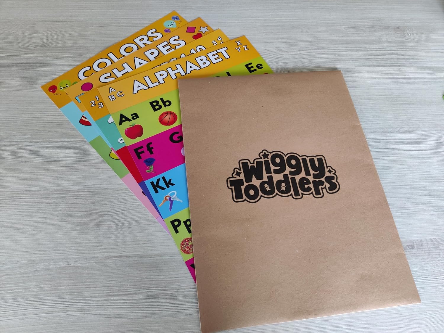 4 Pack - Numbers, Colors, Shapes, Alphabet ABC Chart Nepal | Ubuy