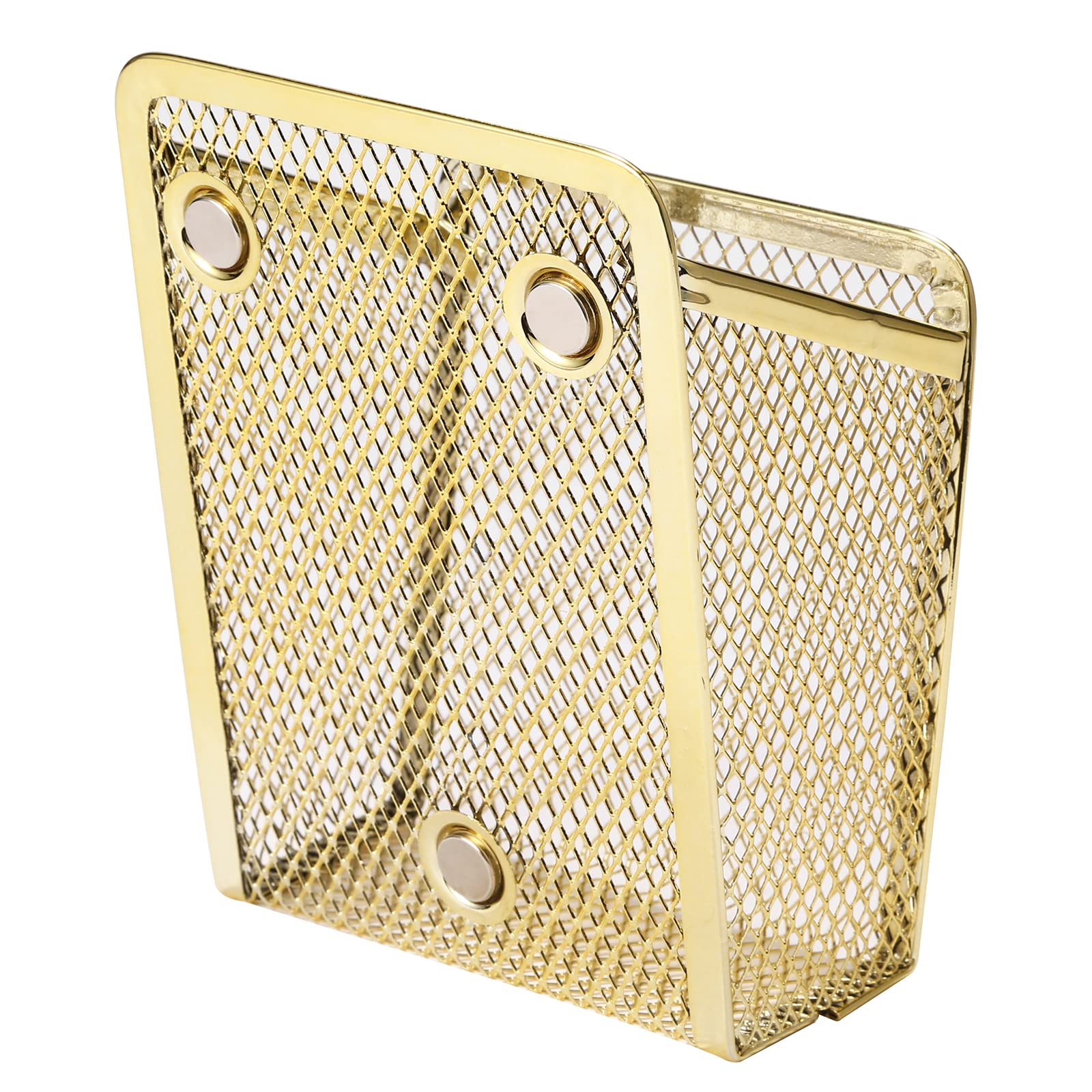 Snapklik.com : Magnetic Pencil Holder,Mesh Stainless Steel Pen Basket ...