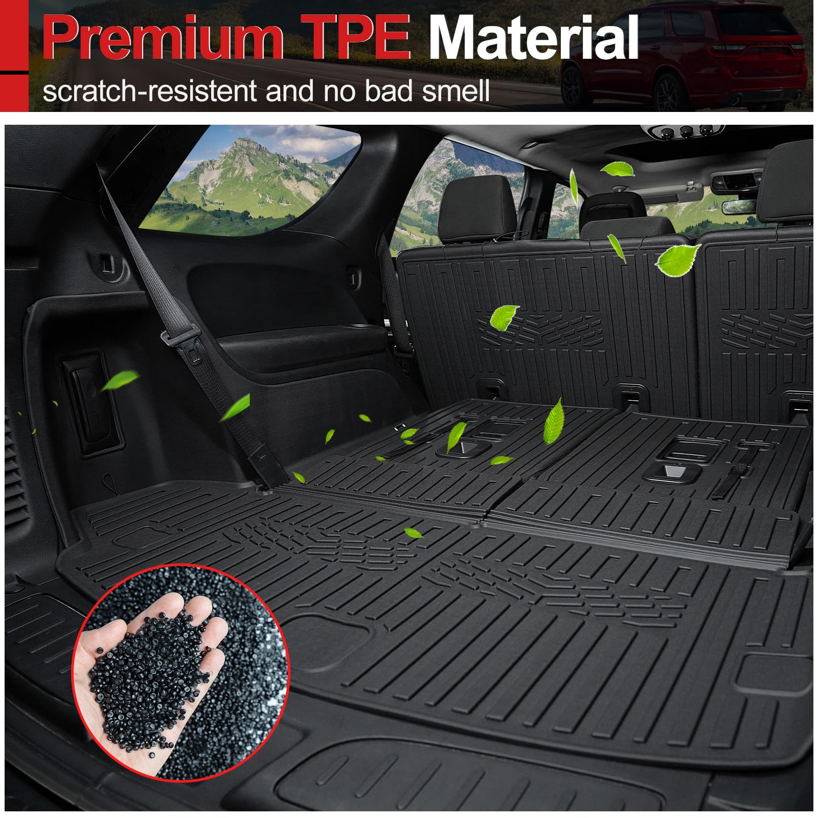 Snapklik.com : Trunk Sidewall Mats For 2016-2025 Dodge Durango TPE ...