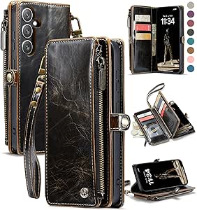 Amazon.com: Defencase for Galaxy S25 Plus/S25+ Case Wallet with RFID Blocking Card Holder for ...