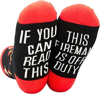 Amazon.com: InnoBeta Firefighter Gifts for Men, Fireman Socks for Men ...