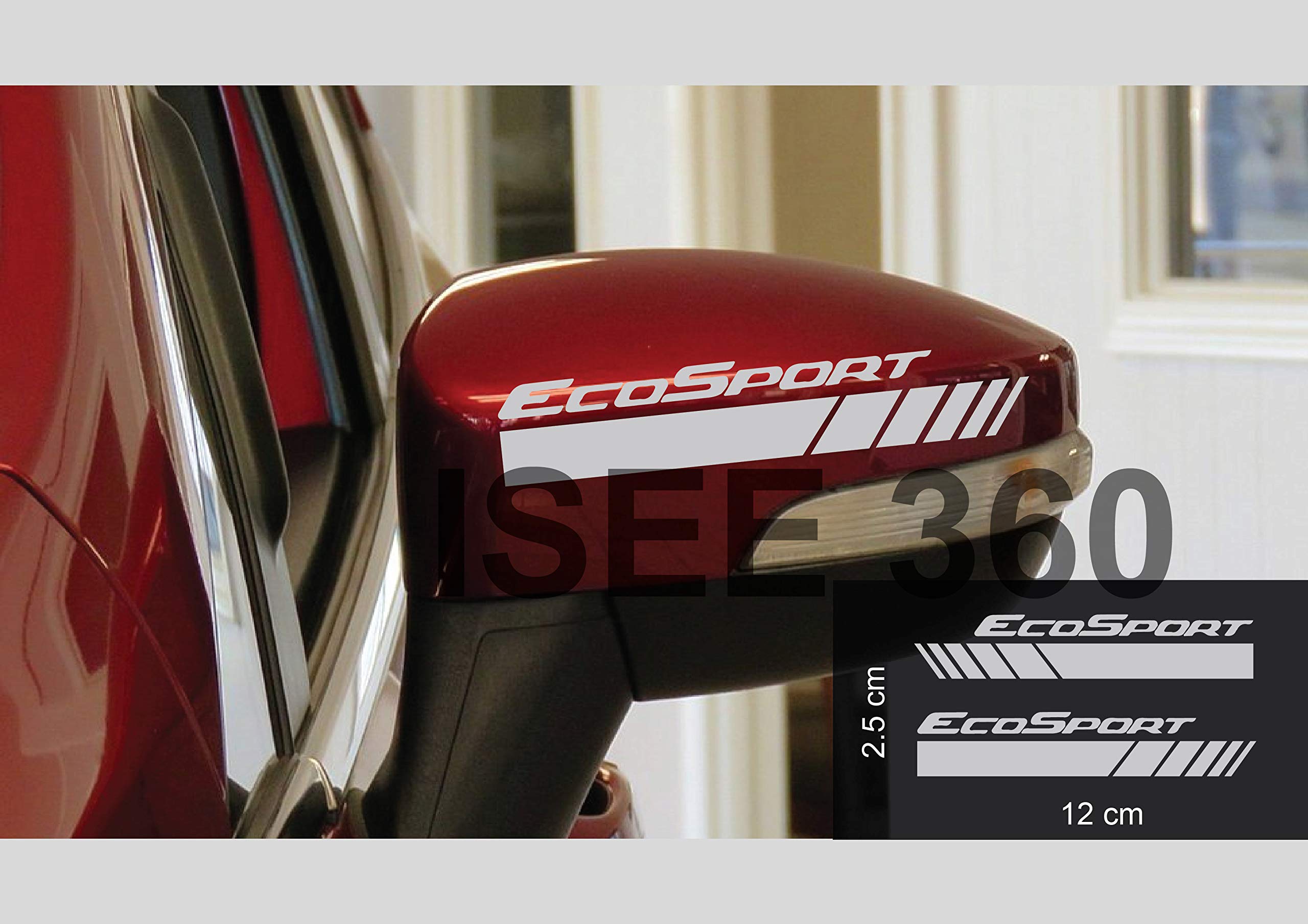 ISEE 360® Ecosport Car Stickers Exterior for Rear View Mirror Vinyl ...