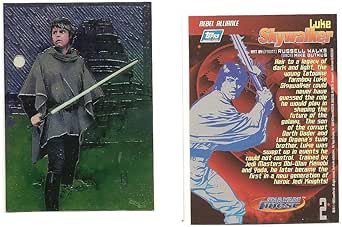 Luke Skywalker 1996 Topps Star Wars Finest Collectible Trading Card at ...