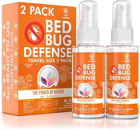 Amazon.com: All Natural Bed Bug Spray - Non-Toxic Bed Bug Killer - 2 ...