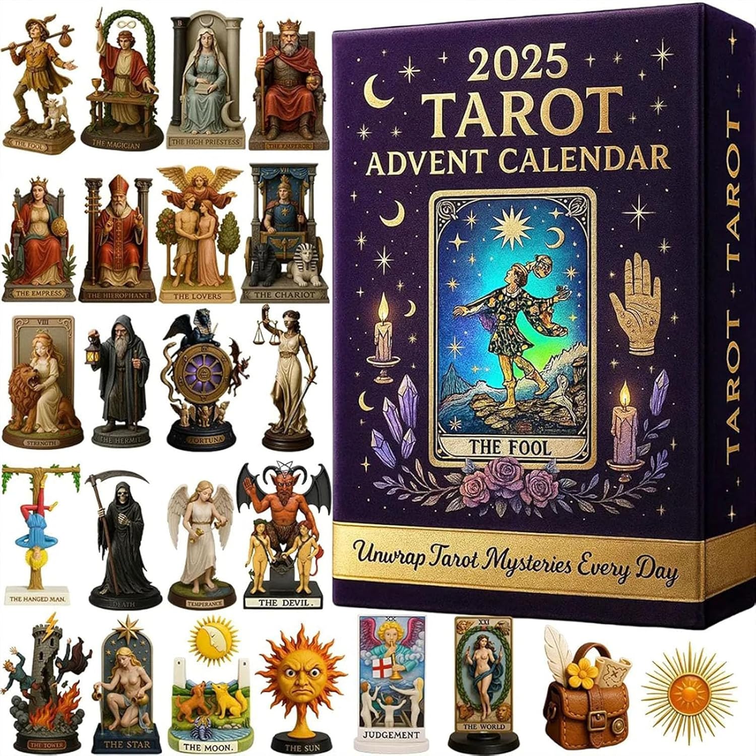 Amazon.com: Tarot Advent Calendar 2025, 24 Days Collectible Tarot ...