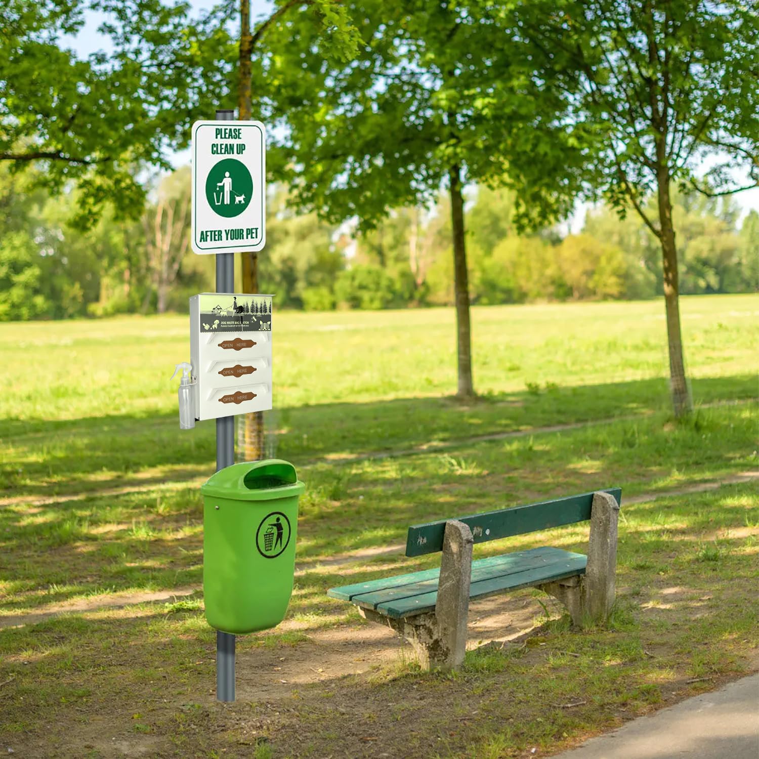 Snapklik.com : DITKOK Dog Poop Bag Dispenser Wall Mount, Outdoor Poop ...