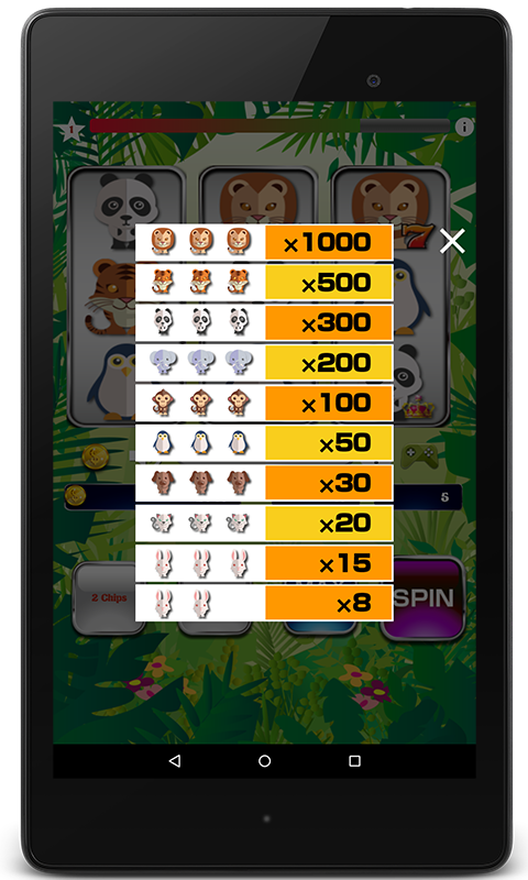 Animals Slot Machine - App on Amazon Appstore