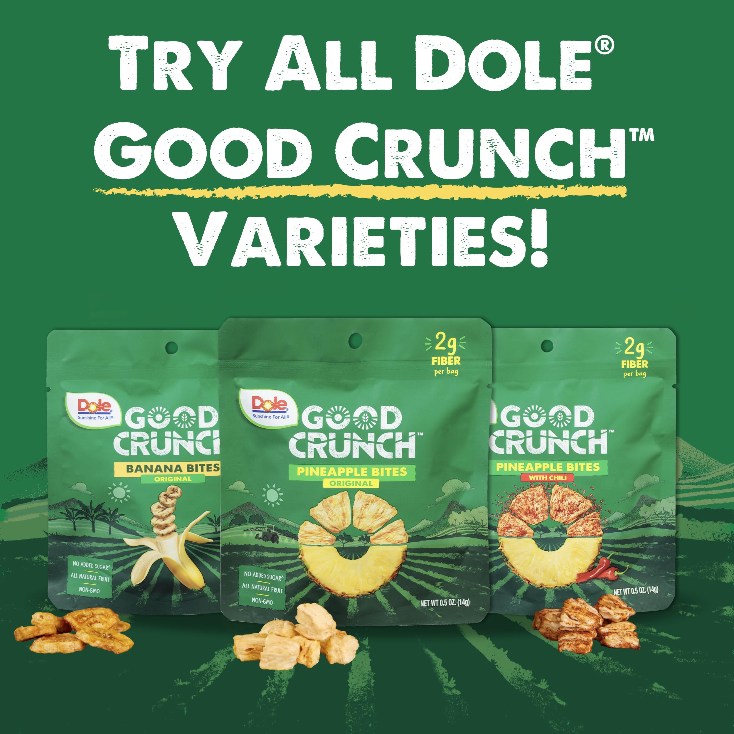 Snapklik.com : Dole Good Crunch Pineapple Dried Fruit Bites, Gluten ...