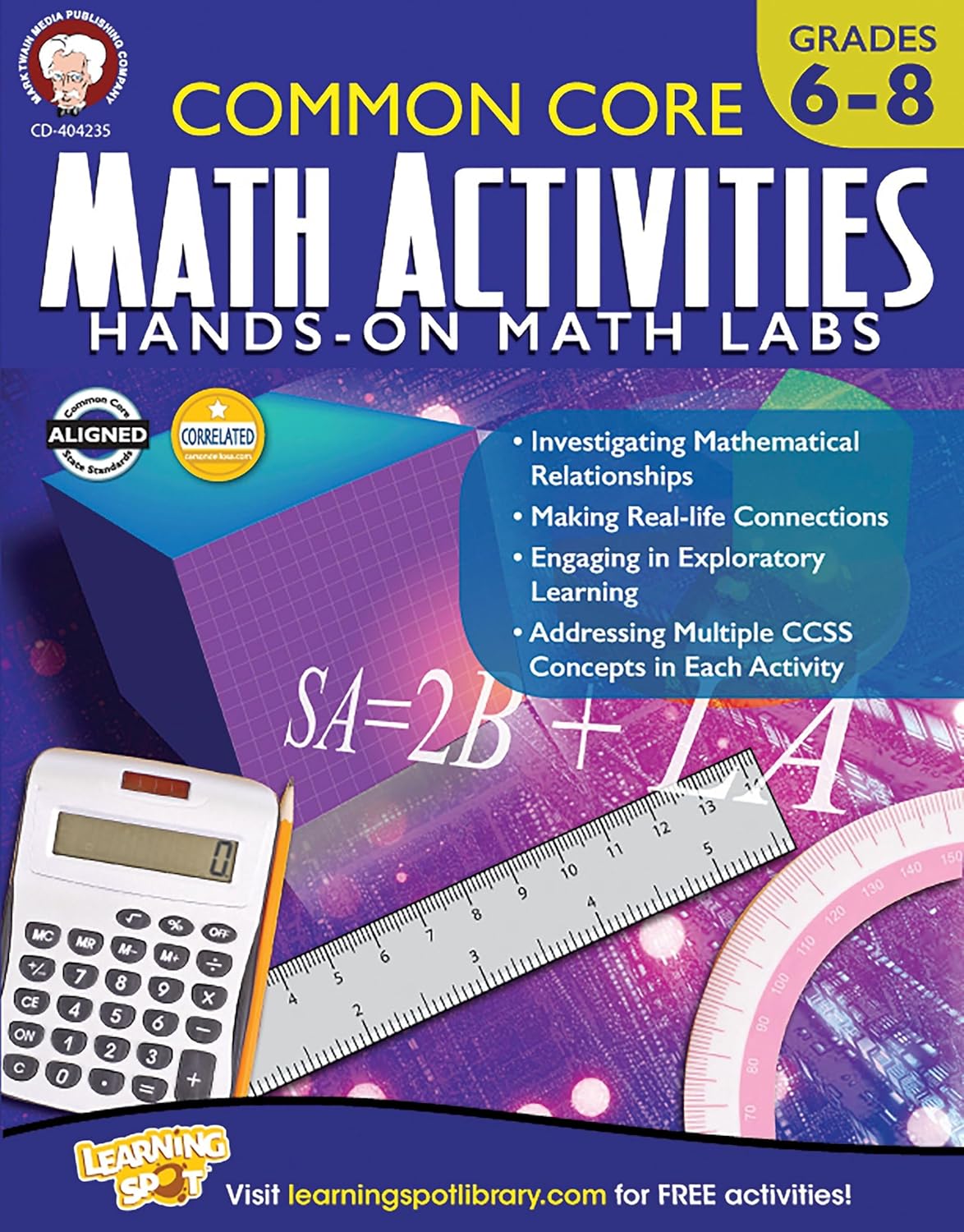 Amazon.com: Common Core Math Activities, Grades 6 - 8: 9781622235322 ...