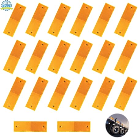 Haisheng 20PCS Car Reflector Sticker Self Adhesive Reflectors Stick-on ...