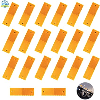 20Pcs Rectangular Reflectors - Car & Truck Rear Reflectors, Self ...