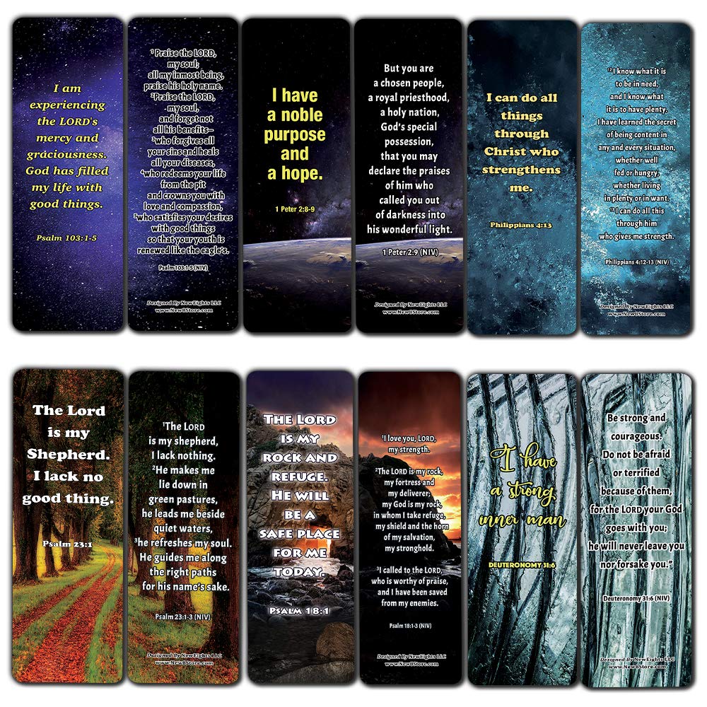 Buy Christian Affirmations Bible Verses for Men Cards (30-Pack) - Daily ...