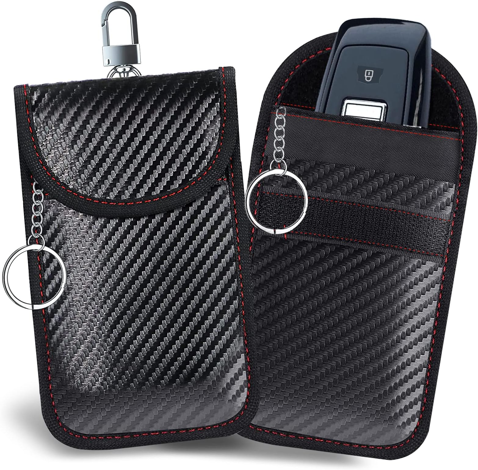 Amazon.com: 2PCS Faraday Pouch Key Fob Protector, Faraday Bag for Key ...