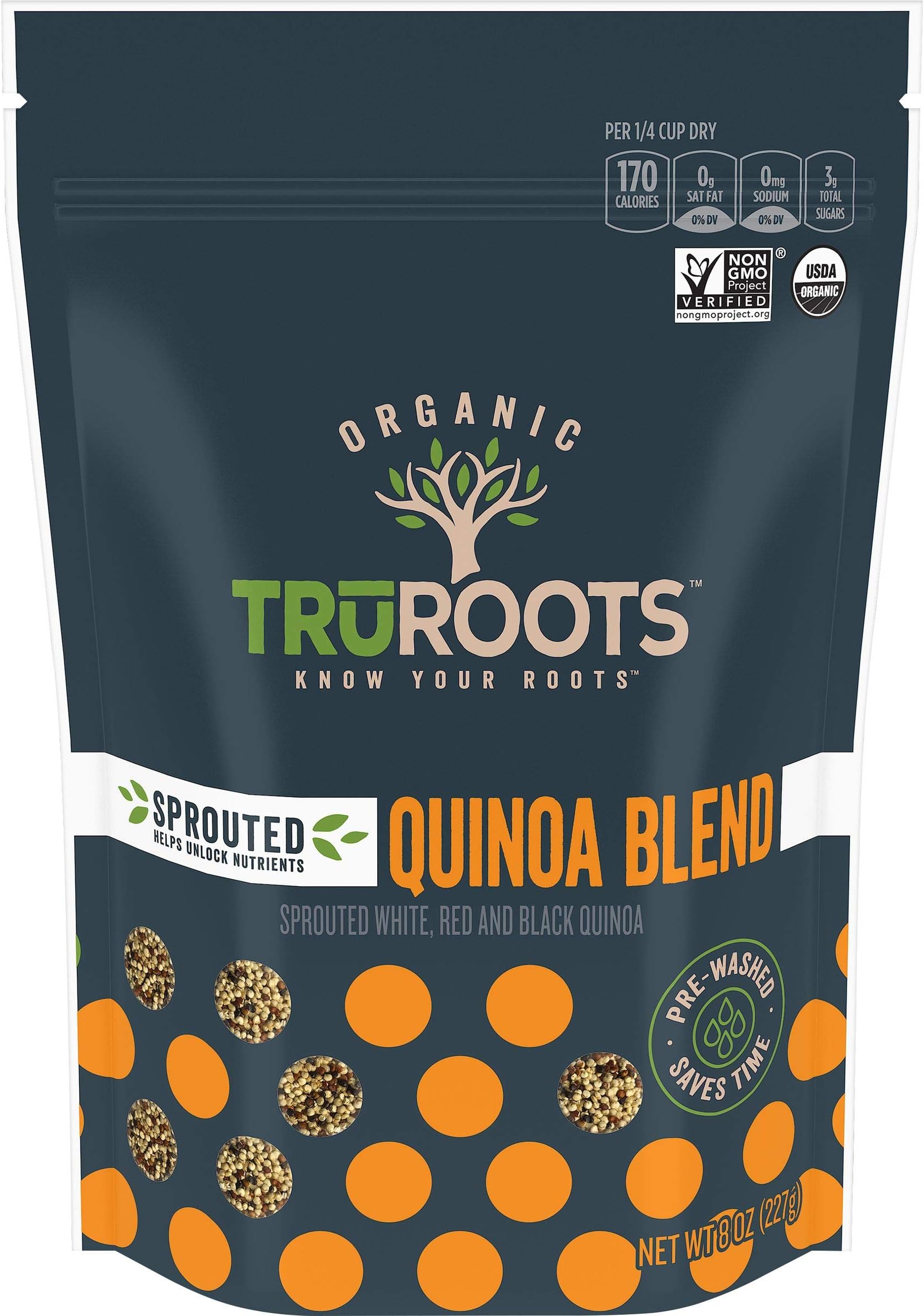 Amazon.com : Truroots Organic Sprouted Quinoa, 12 Ounce - 6 per case ...