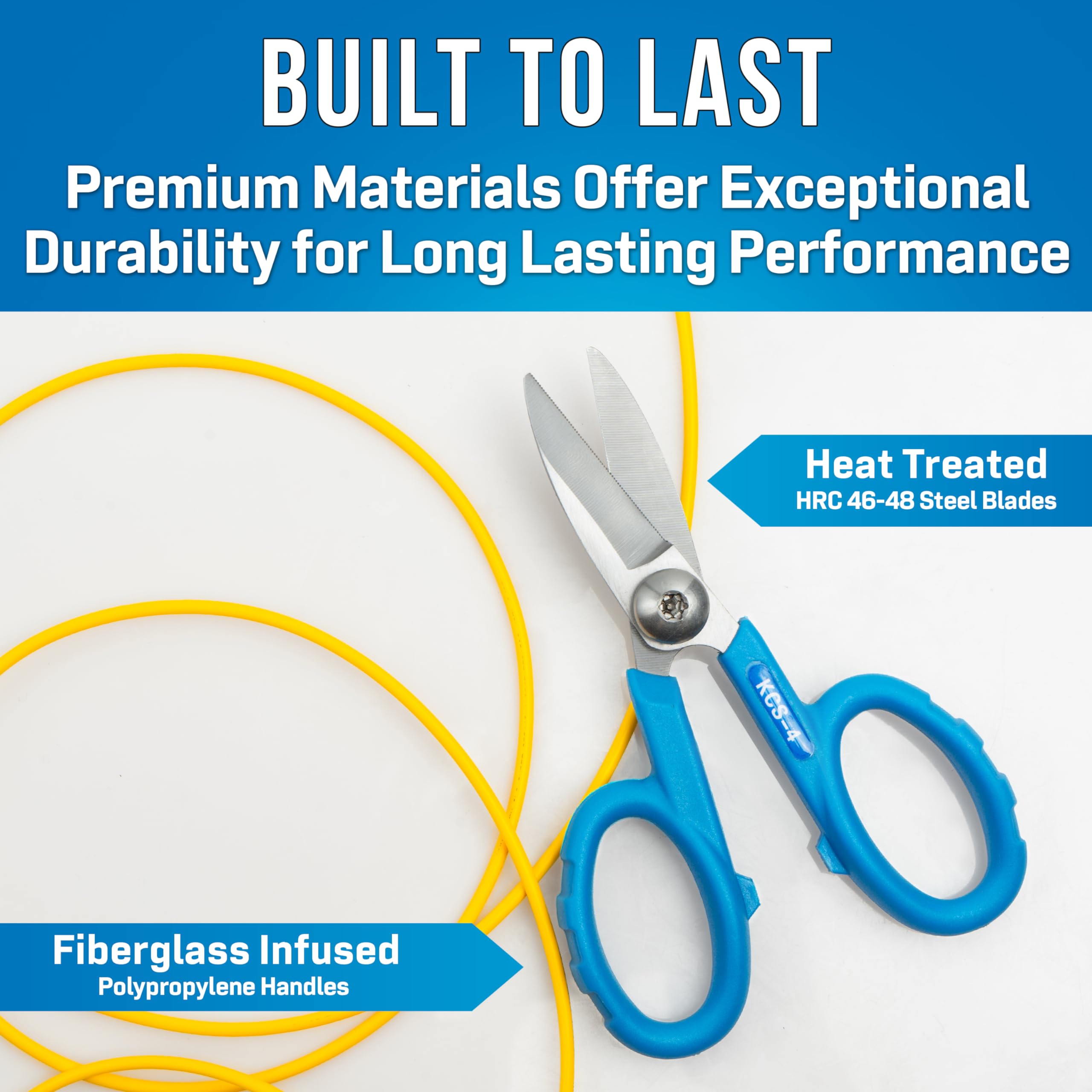 Snapklik.com : KCS-4 Fiber Optic Kevlar Cutting Shears