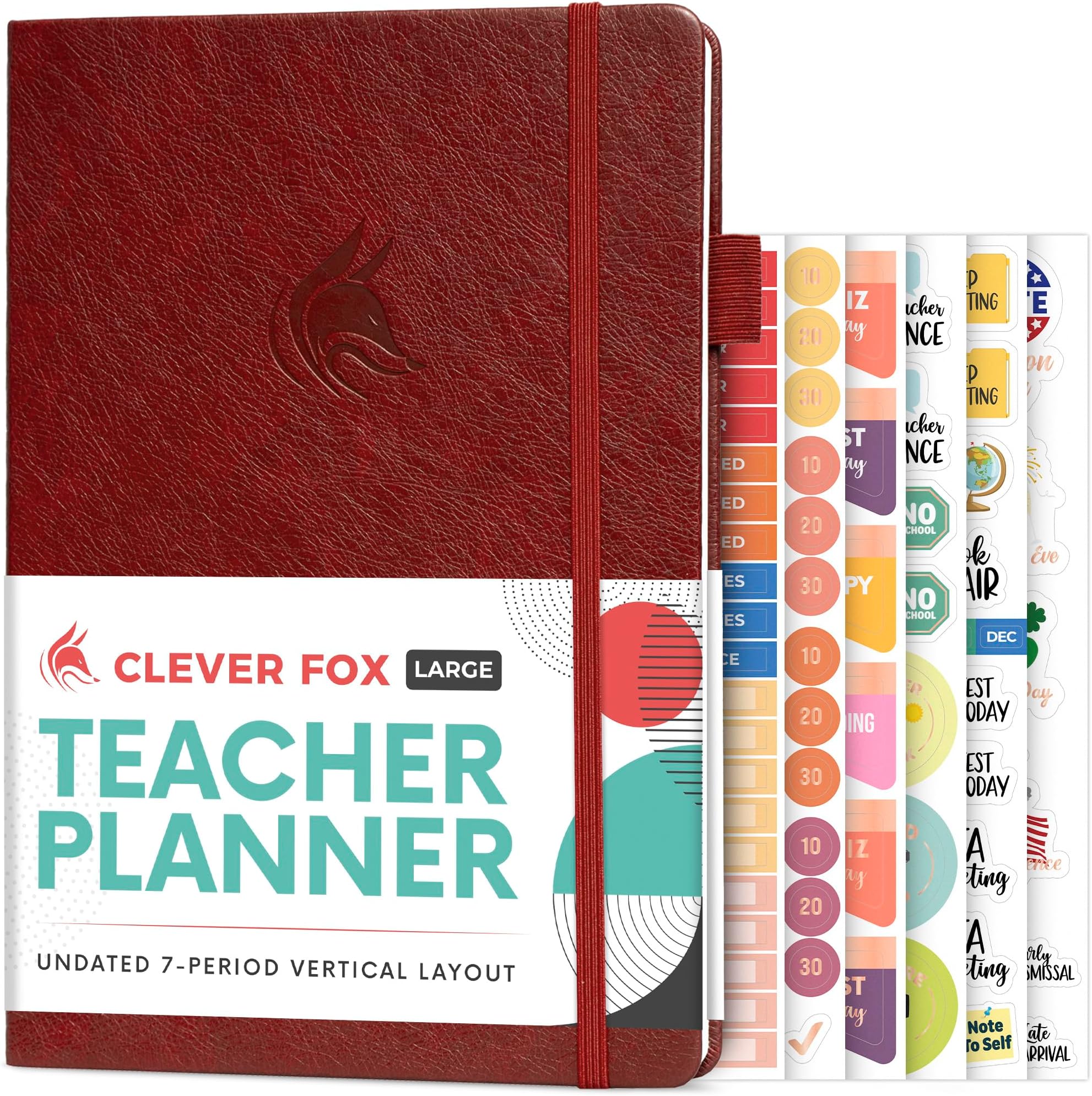 Amazon.com : Clever Fox Teacher Planner – School Year Planner with ...