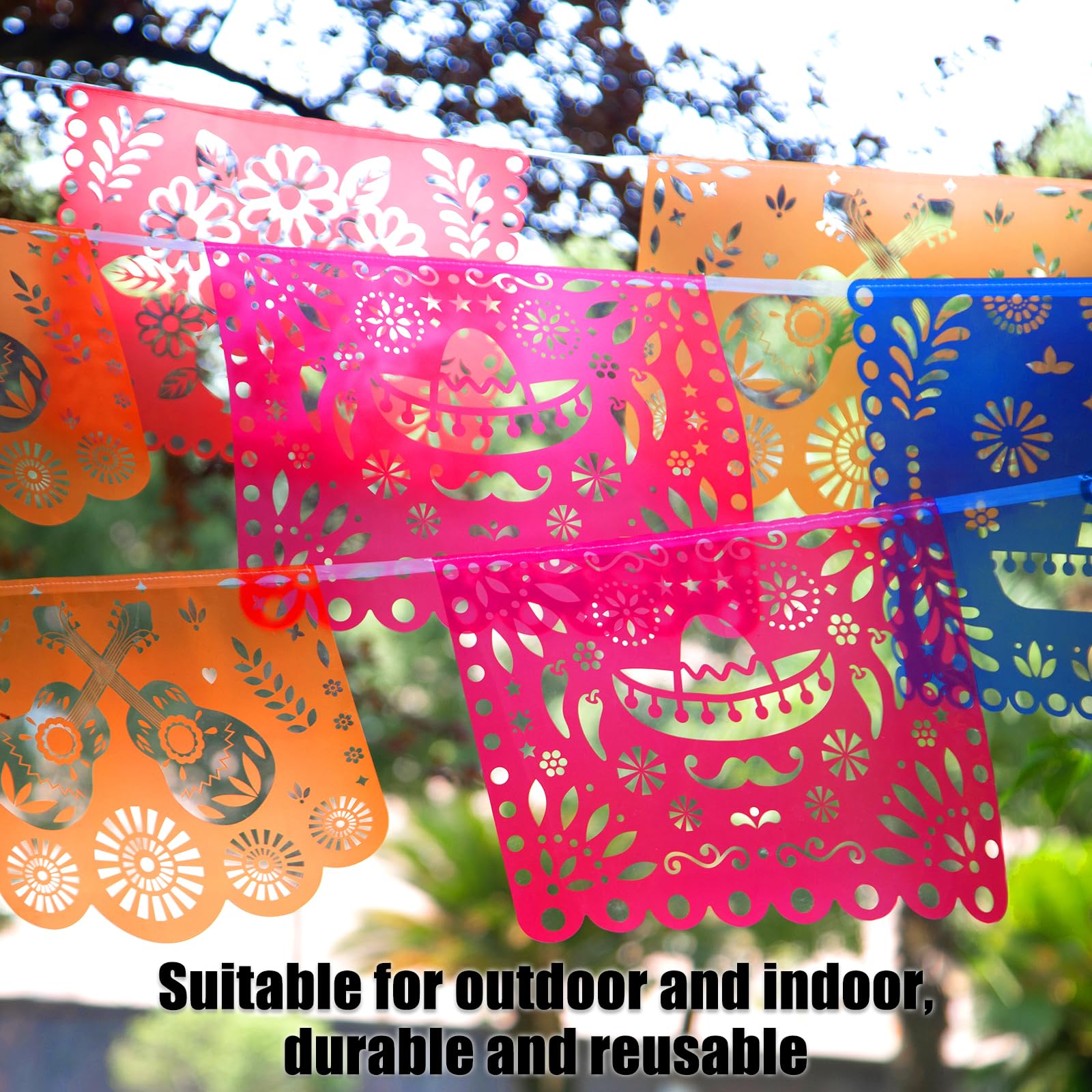 Snapklik.com : 2PCS Mexican Party Banners, Fiesta Banner Papel Picado ...