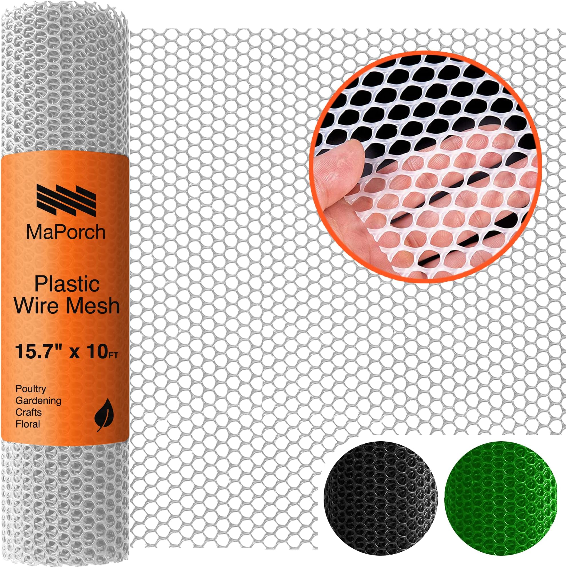 Amazon.com : GWHOLE 9.8 x26 Ft Garden Netting with 1'' Square Mesh with ...