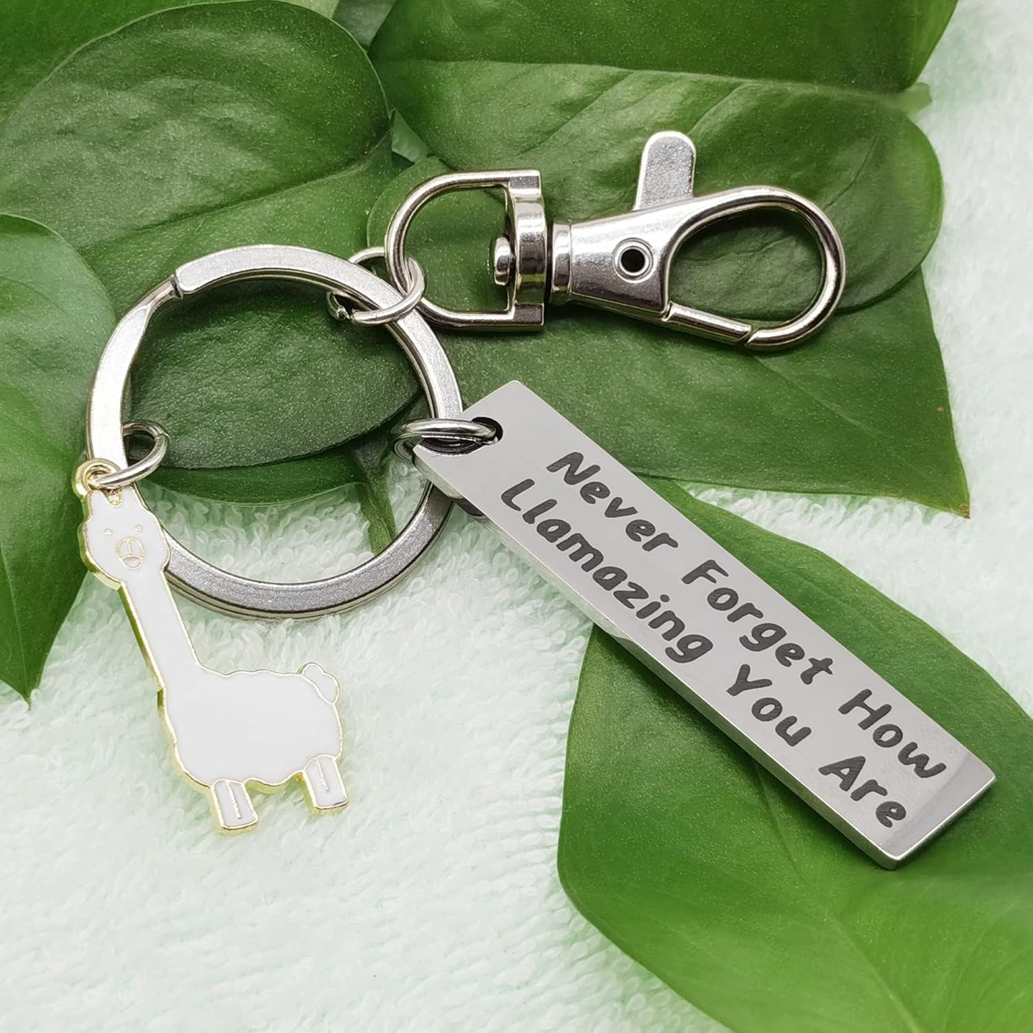 Motivational Llama Keychain Never Forget How Llamazing You are，Llama ...