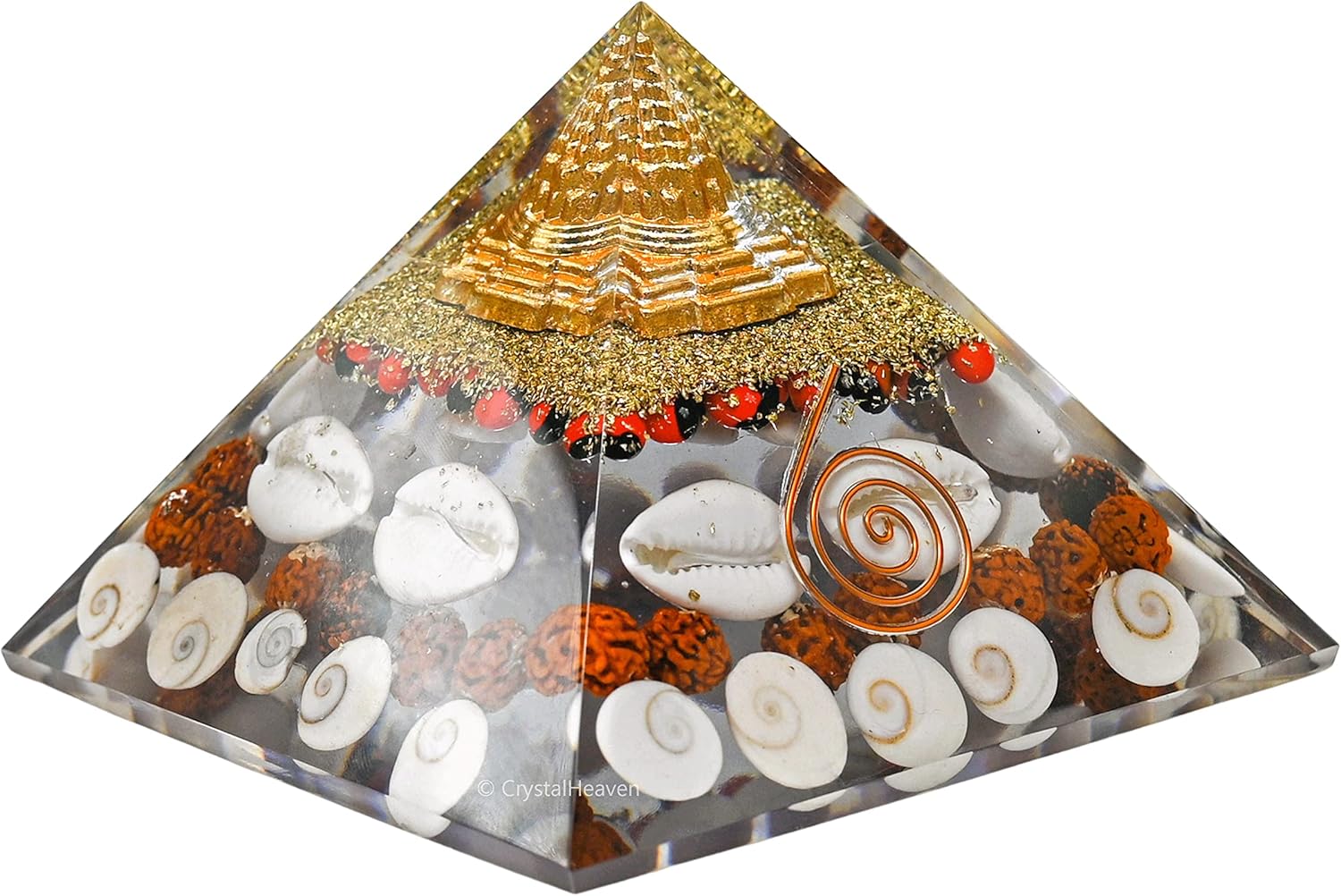 Amazon.com: Crystal Heaven Laxmi Pyramid Original Certified Gomati ...