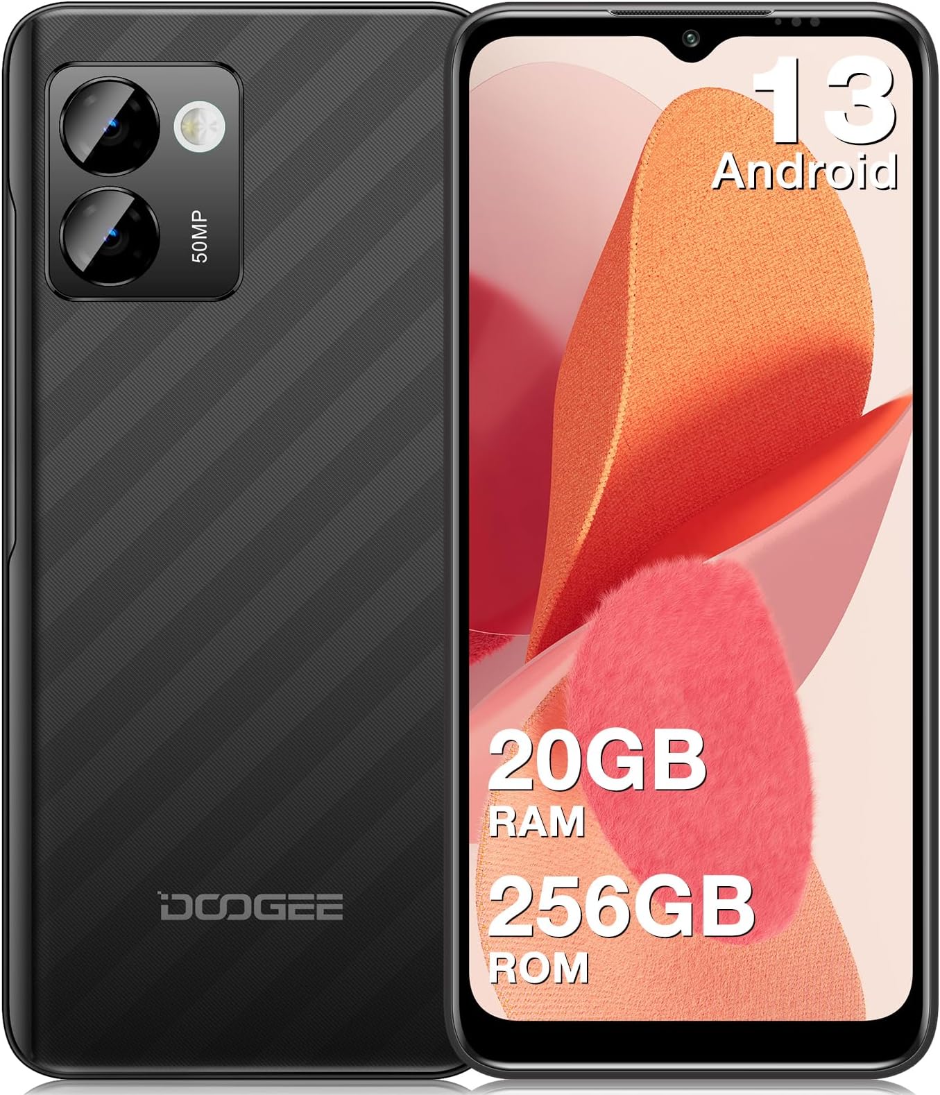 Amazon.com: DOOGEE N50 PRO Cell Phone,Android 13 Smartphone,20GB+256GB ...