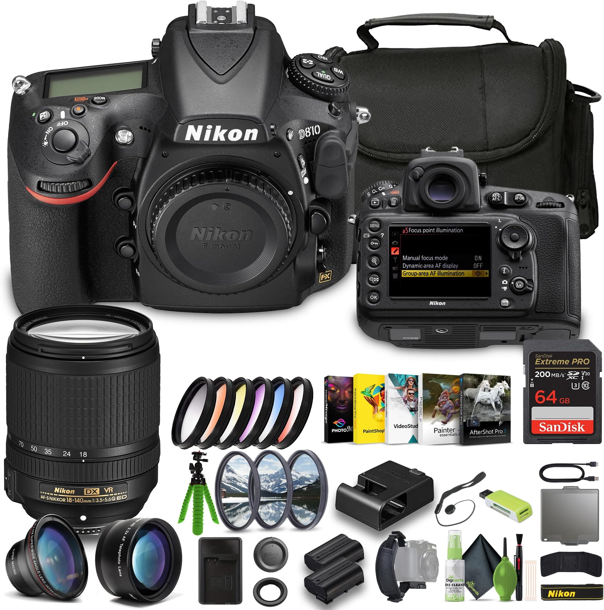 Amazon.com: Nikon D810 FX-Format Digital SLR Camera + EN-EL15C Battery ...