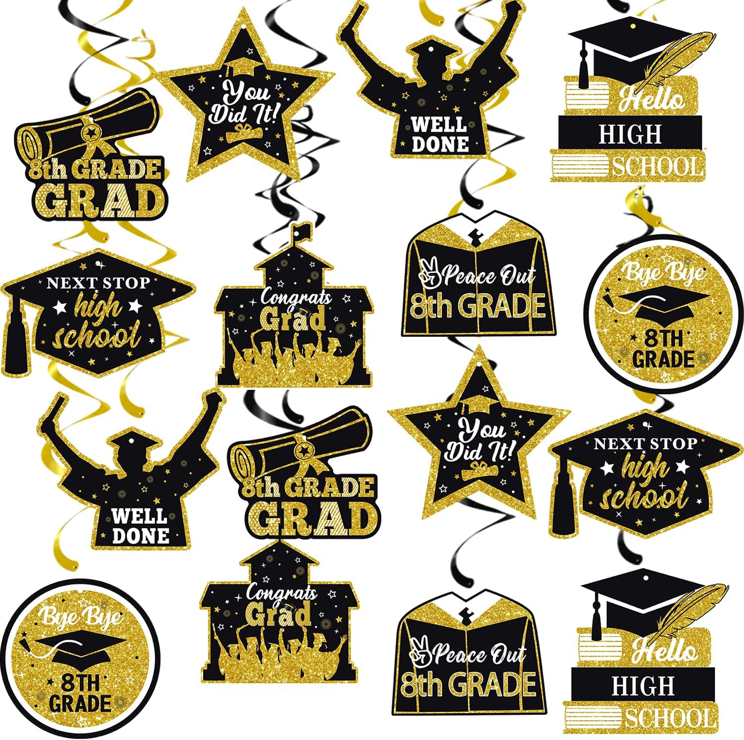 Amazon.com: 8TH Grade Graduation Decorations 2024, 8TH Grade Graduation ...