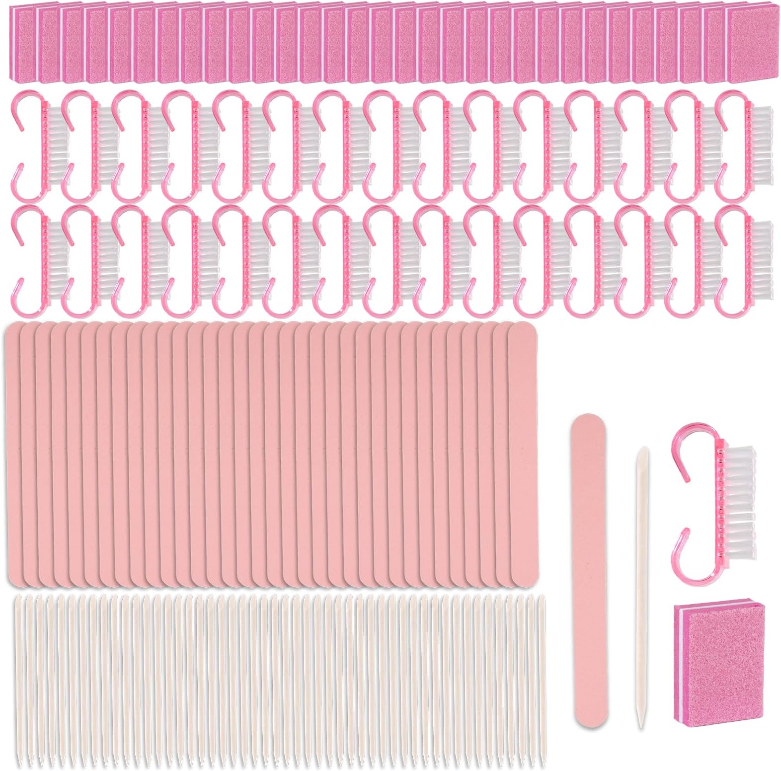 Amazon.com : Disposable Manicure kit Press On Nail Tool Kit for Salon ...