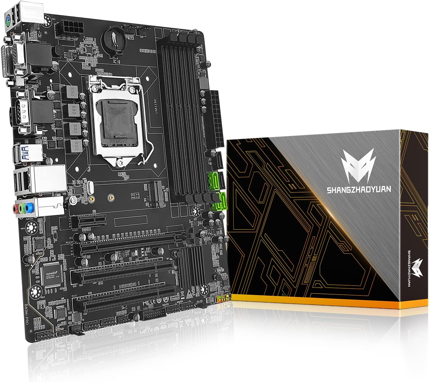 SHANGZHAOYUAN B85M PRO Carte mère LGA 1150 Micro ATX Gaming pour Intel ...