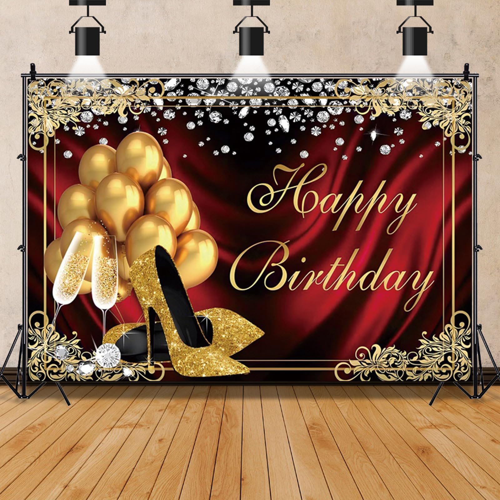 Amazon.com : Mestiker 7x5ft Women Birthday Decorations Happy Birthday ...