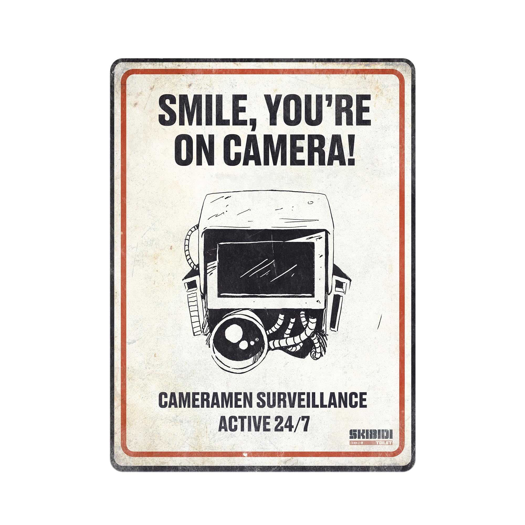 Amazon.com: SKIBIDI TOILET™ Cameramen Surveillance Wall Sign - Premium ...