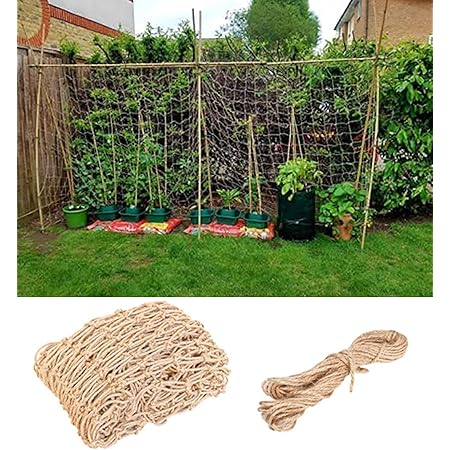 Amazon.com : Jute Plant Support Netting Jute Garden Netting for Plants ...