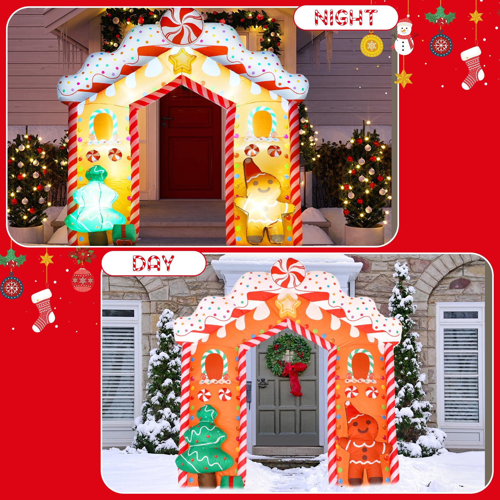 Snapklik.com : Lemosae 10 Ft Christmas Inflatables Decorations Outdoor ...