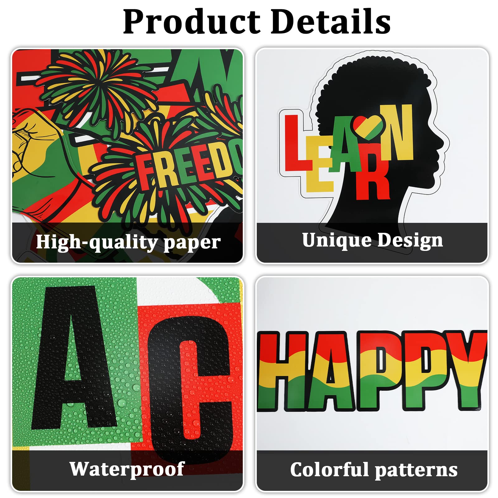 Snapklik.com : Happy Juneteenth Freedom Day Cutouts For Classroom ...