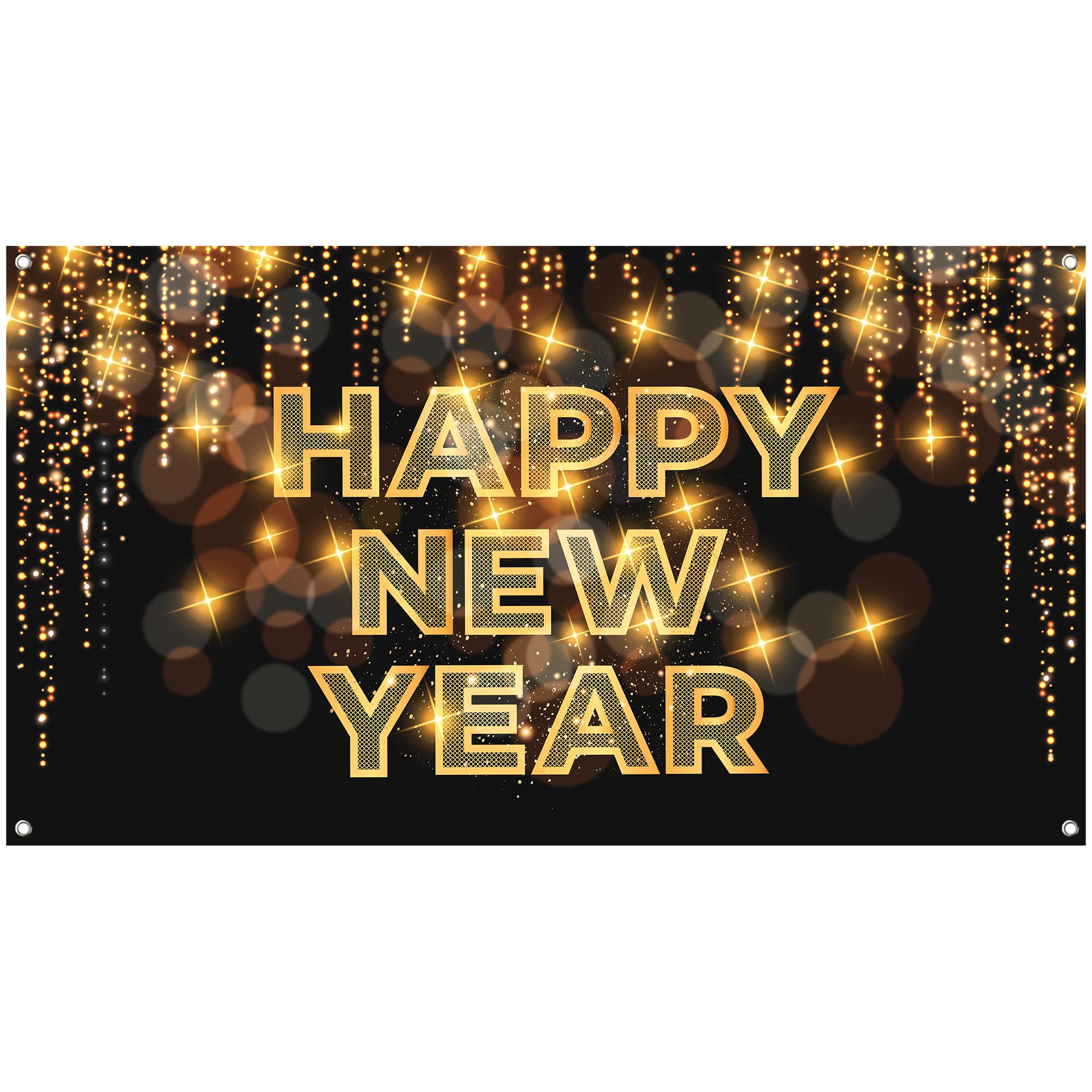Snapklik.com : XtraLarge Happy New Year Banner - 72 X 44 Inch Happy New ...