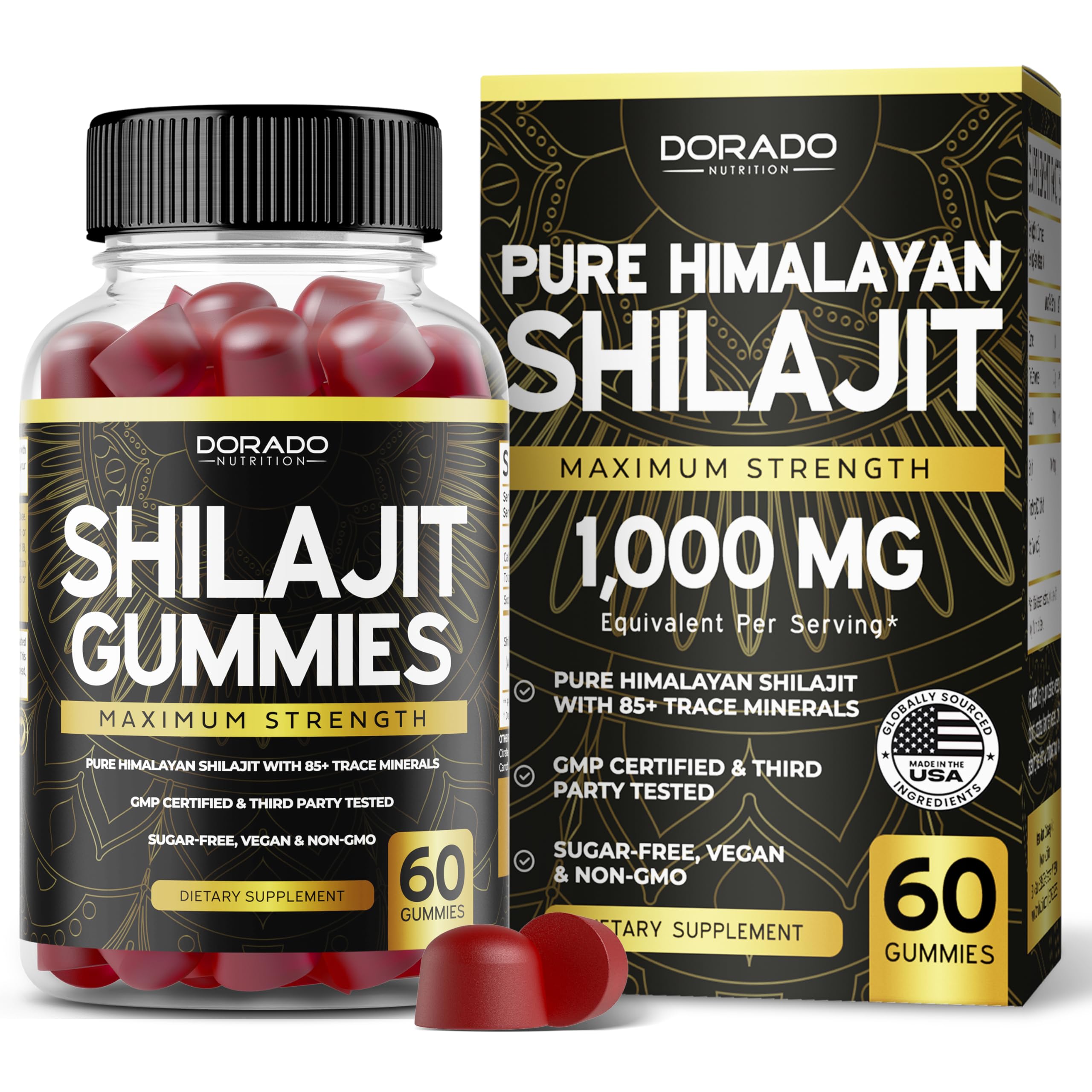 Amazon.com: Shilajit Gummies 1000mg (Pure Himalayan Shilajit Gummies ...