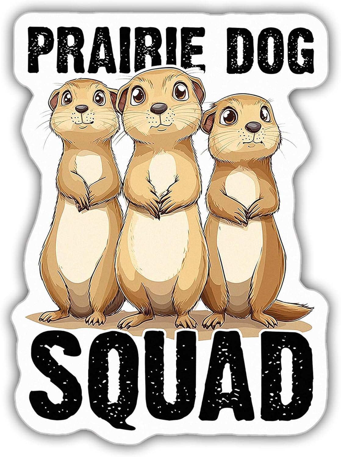 Amazon.com: Prairie Dog Sticker Prairie Dog Lover Decal Cute Animal ...