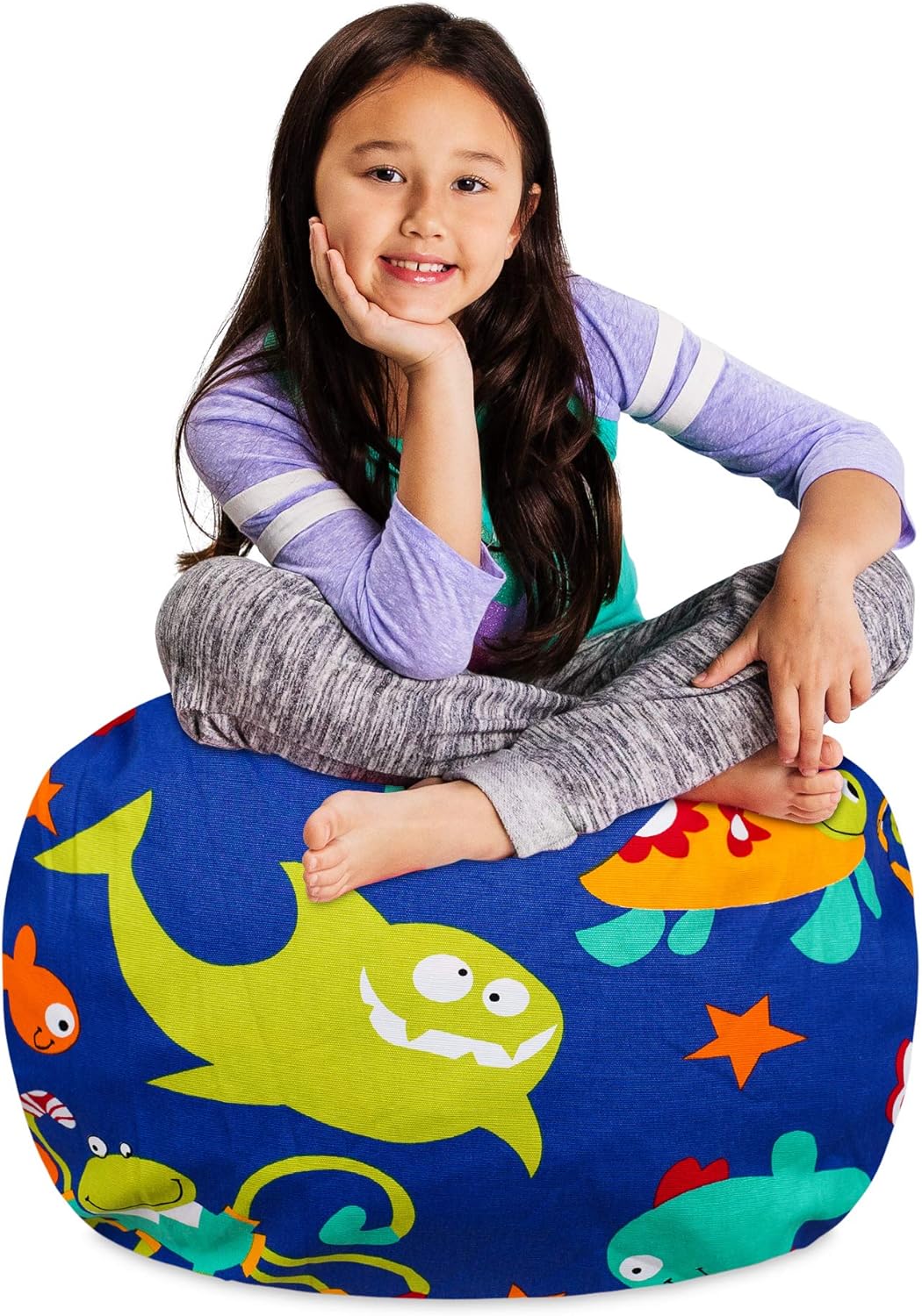 Amazon.com: Posh Stuffable Kids Stuffed Animal Storage Bean Bag Chair ...