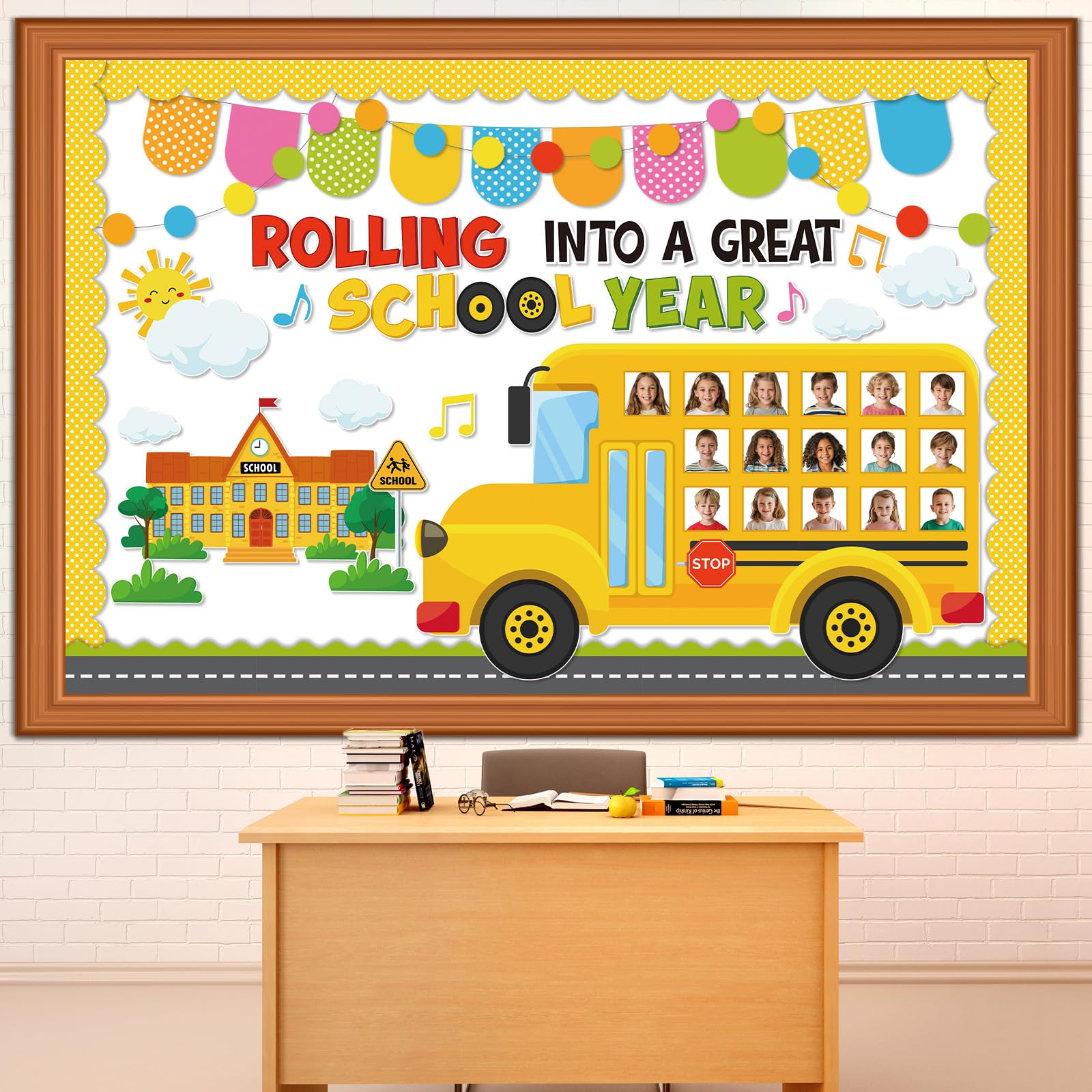 Snapklik.com : 89 Pcs Back To School Bulletin Board Set Yellow Bulletin ...