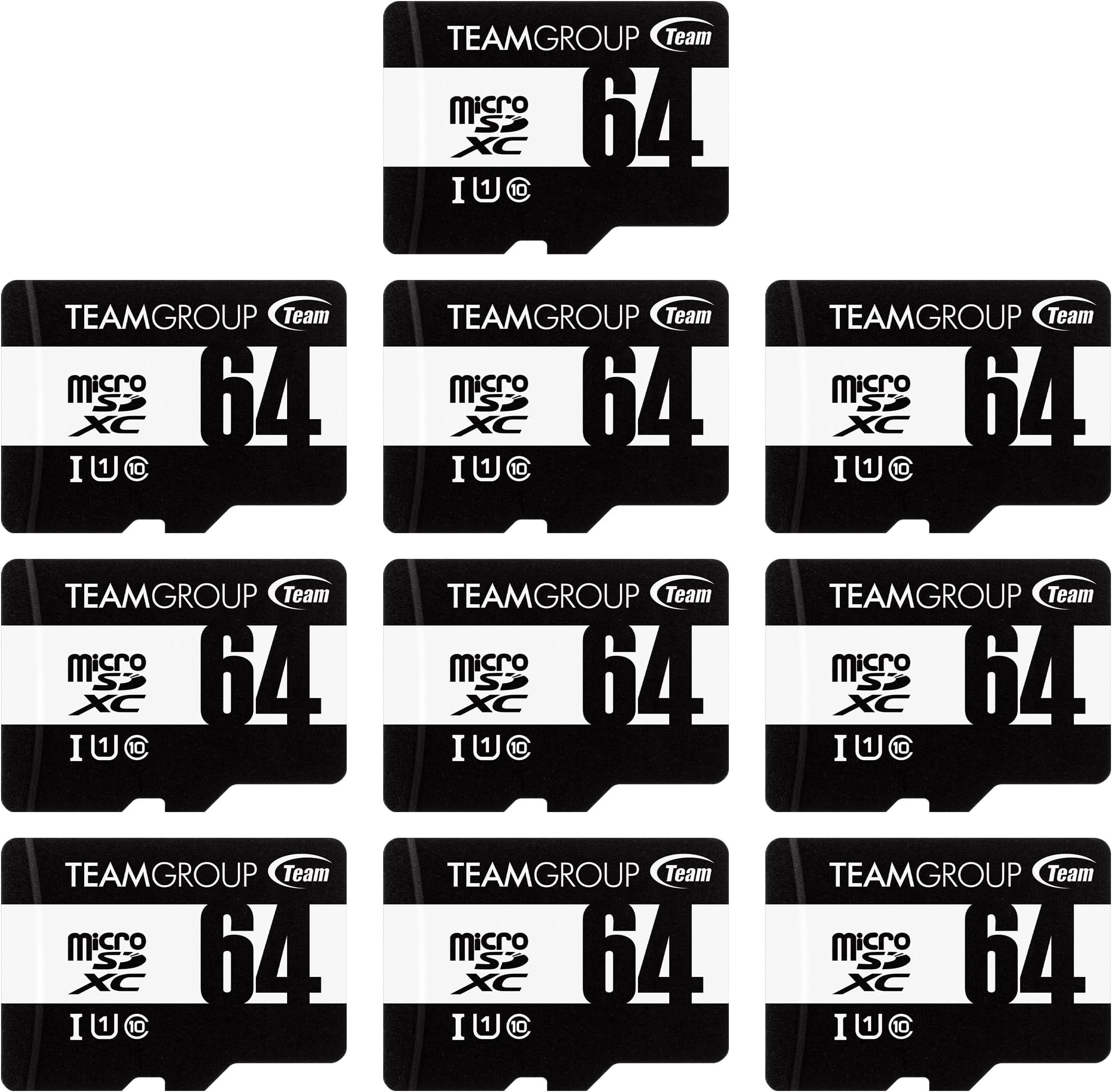 Amazon.com: TEAMGROUP Micro 64GB x 10 Pack UHS-I U1 Class 10 SDHC SDXC ...