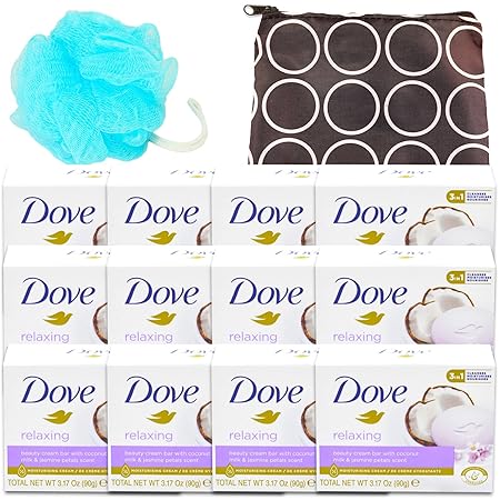 Amazon.com : Dove Bar Soap Pack - Dove Bar Soap 12 Pack Bundle Coconut ...