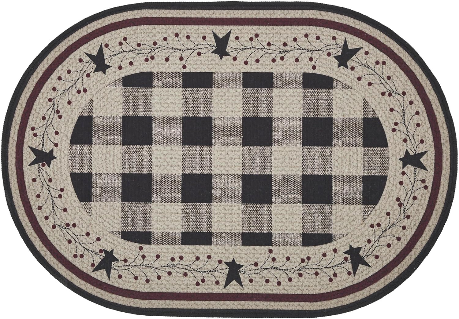 Amazon.com: VHC Brands Pip Vinestar Indoor Rug Oval 20x30, Polyester ...